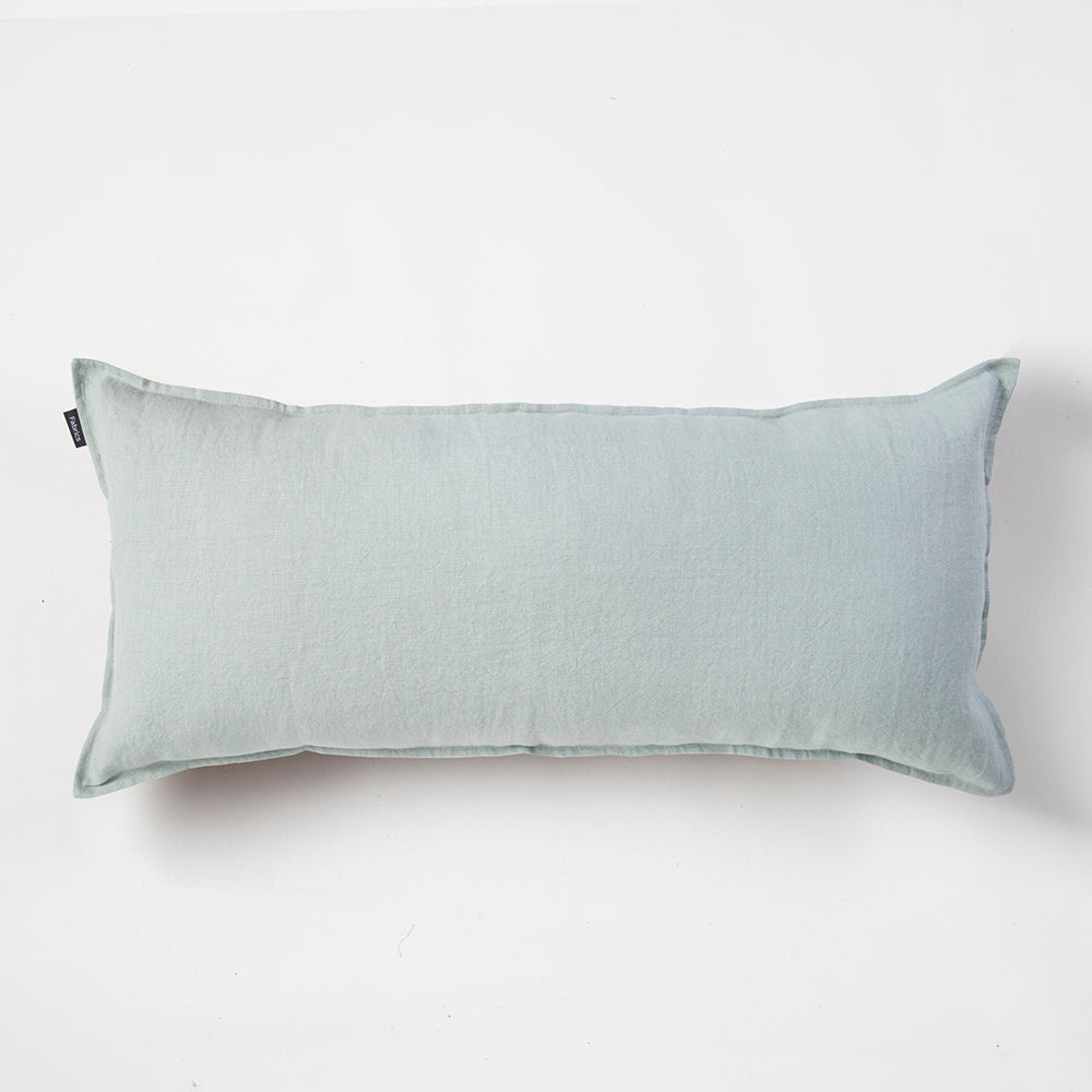 Cojín Lino Lumbar Isabel 40x90cm Agua - Fabrics